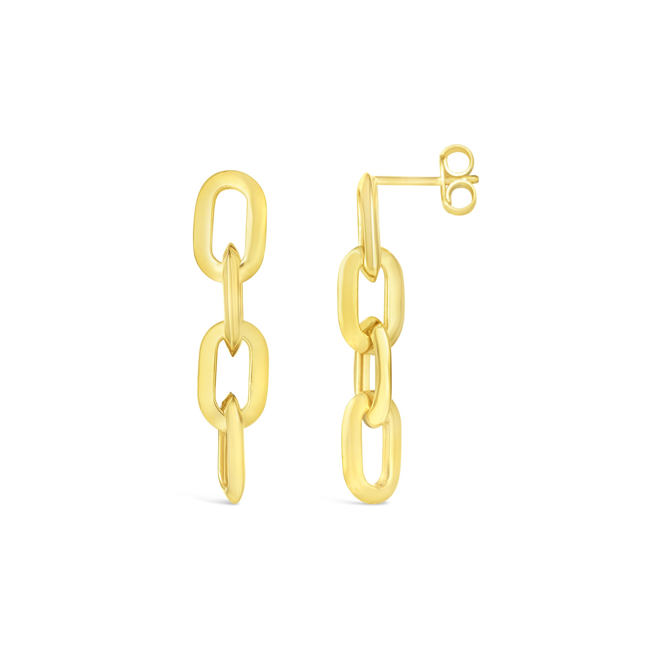 Golden Nexus zlatne naušnice - 14kt žuto zlato - Zlatarna Dodić