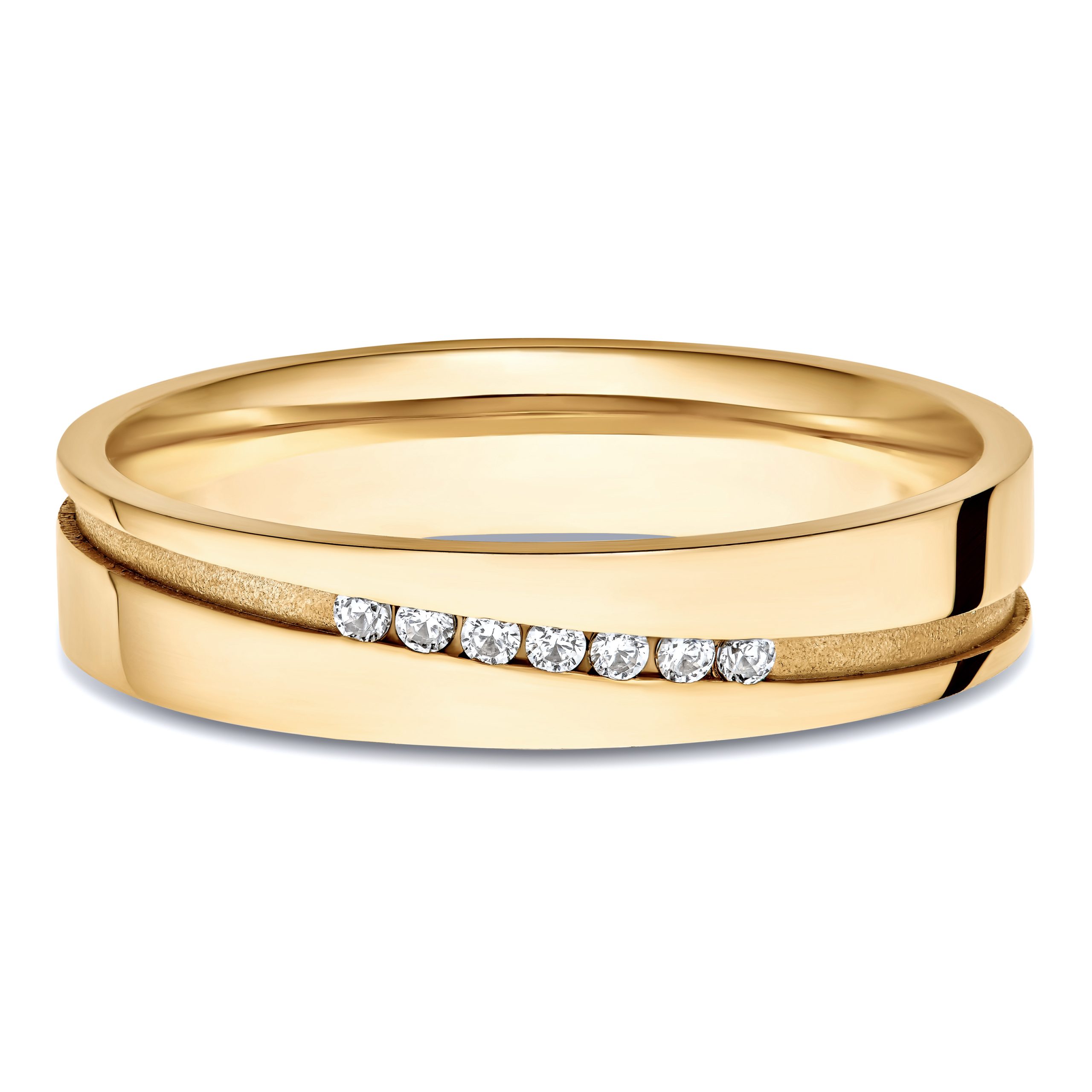 Perfect Match zlatni vjenčani prsten - ženski - žuto zlato