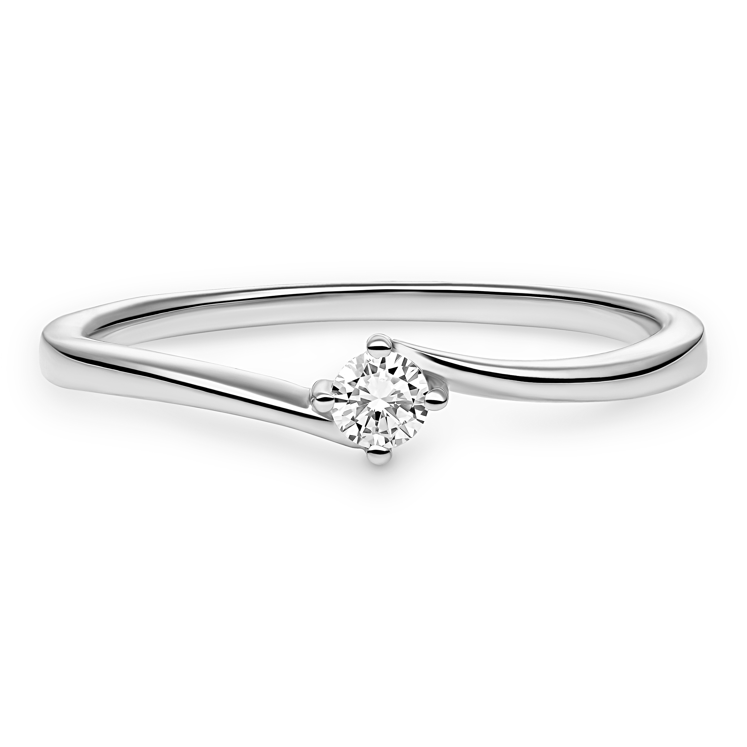 Celestial Promise zlatni prsten s dijamantom 0.08 - 0.12 ct - Zlatarna ...